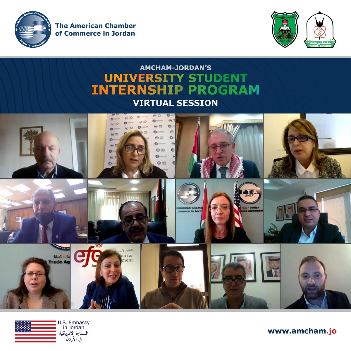 AmCham-Jordan University Internship Program Virtual Session - The ...